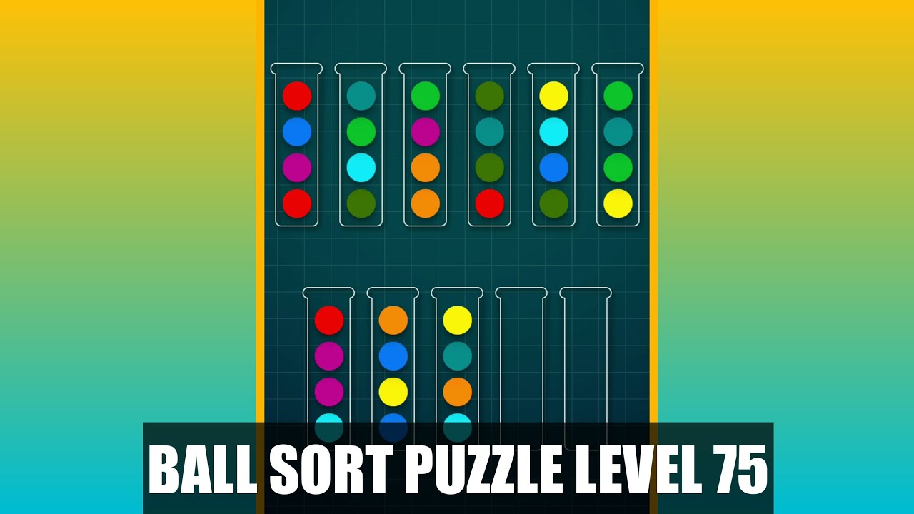 Ball Sorting Puzzle Game Level 75 | Ball Sort Puzzle Level 75 ...