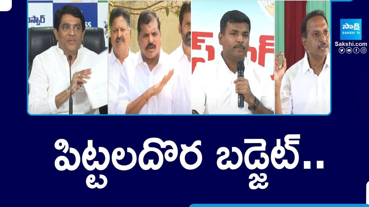 YSRCP Leaders Fires On Chandrababu Over AP Budget 2025-26 | TDP Super ...