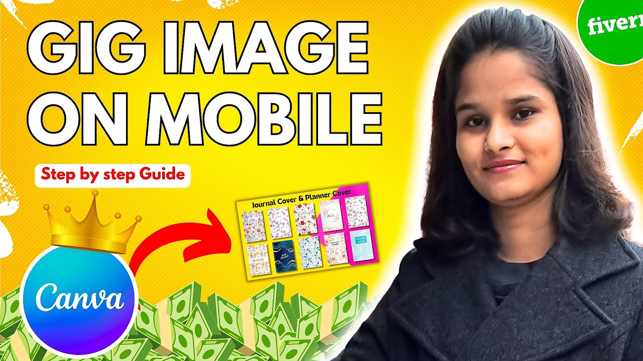 How to Create Attractive Gig Image on Mobile 🤯| Fiverr Gig Image ...