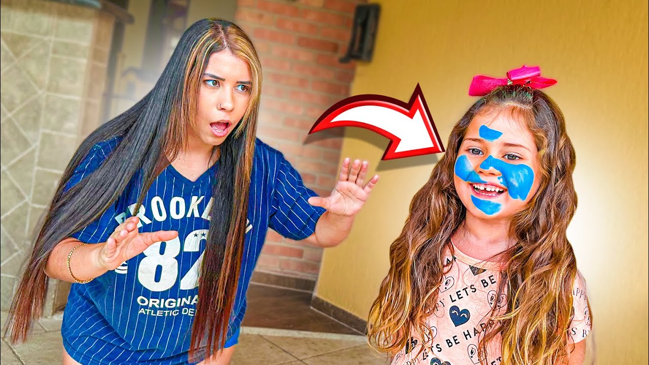 Minha IrmÃzinha Fez Isso No Rosto Não Acredito Youtube