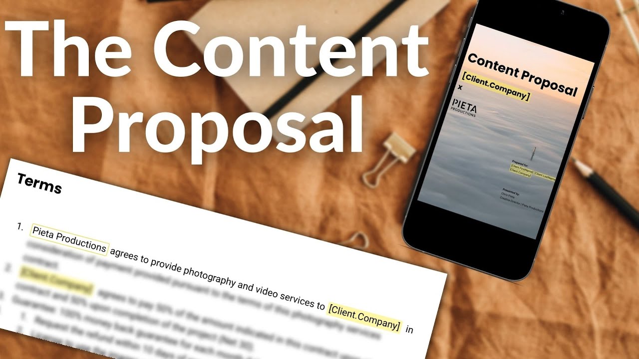Content Proposals To Close Deals (Photography Contract Examples) - YouTube