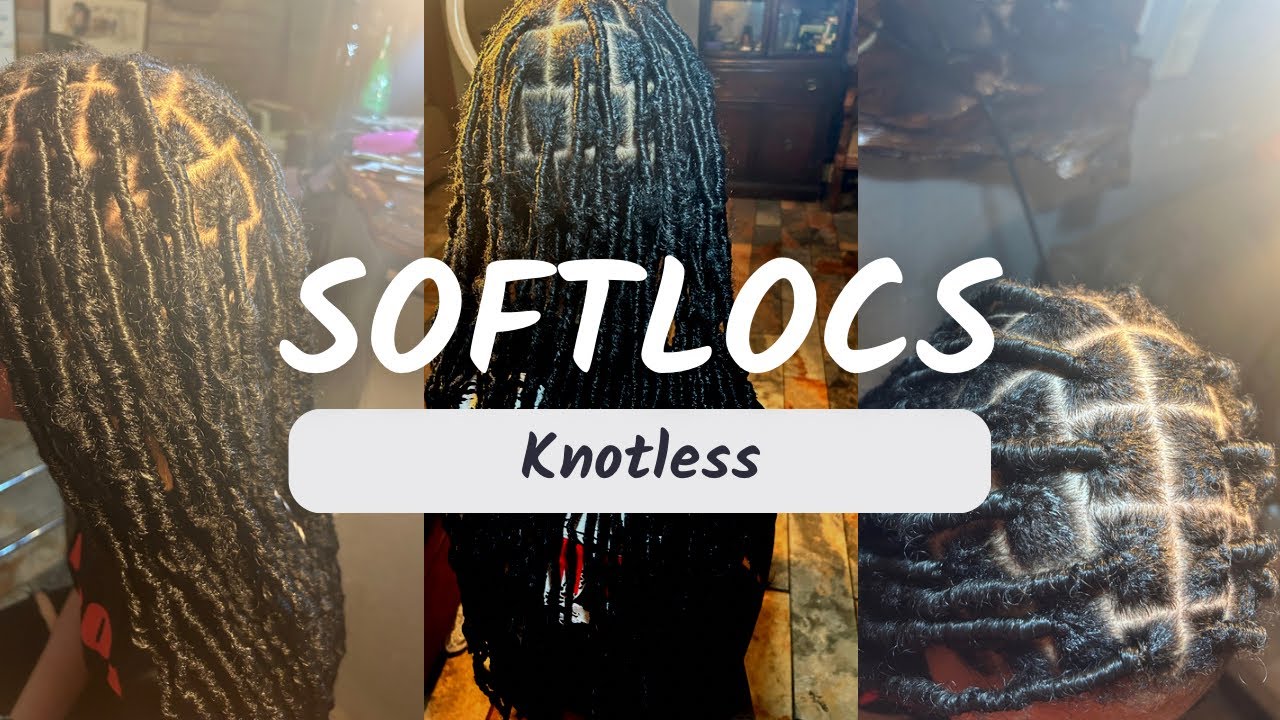 Soft locs:step by step (knotless edition)+parting+freetress hair - YouTube