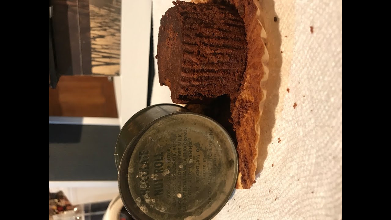 Trying a REAL Vietnam C-Ration “Chocolate Nut Roll” - C-rat- - YouTube