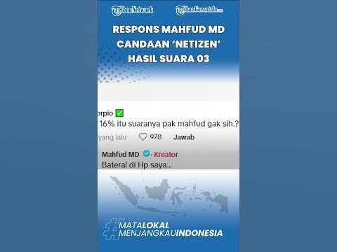 Respons 'Ngakak' Mahfud, Perolehan Suara Ganjar-Mahfud Jadi Candaan Warganet - YouTube