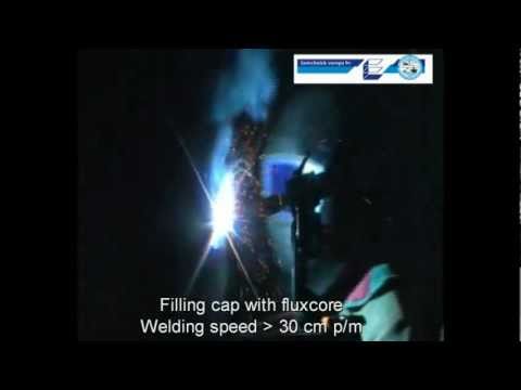 Open root welding and filling cap with automatic welding system ...