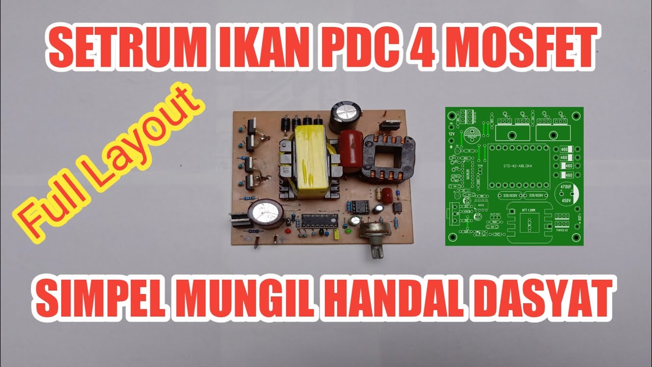 Setrum pdc 4 mosfet - setrum elektronik pdc - pdc setrum ikan - YouTube