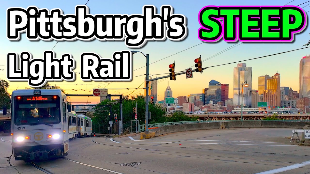 ⁴ᴷ⁶⁰ Exploring the Light Rail System in Pittsburgh, Pennsylvania ...