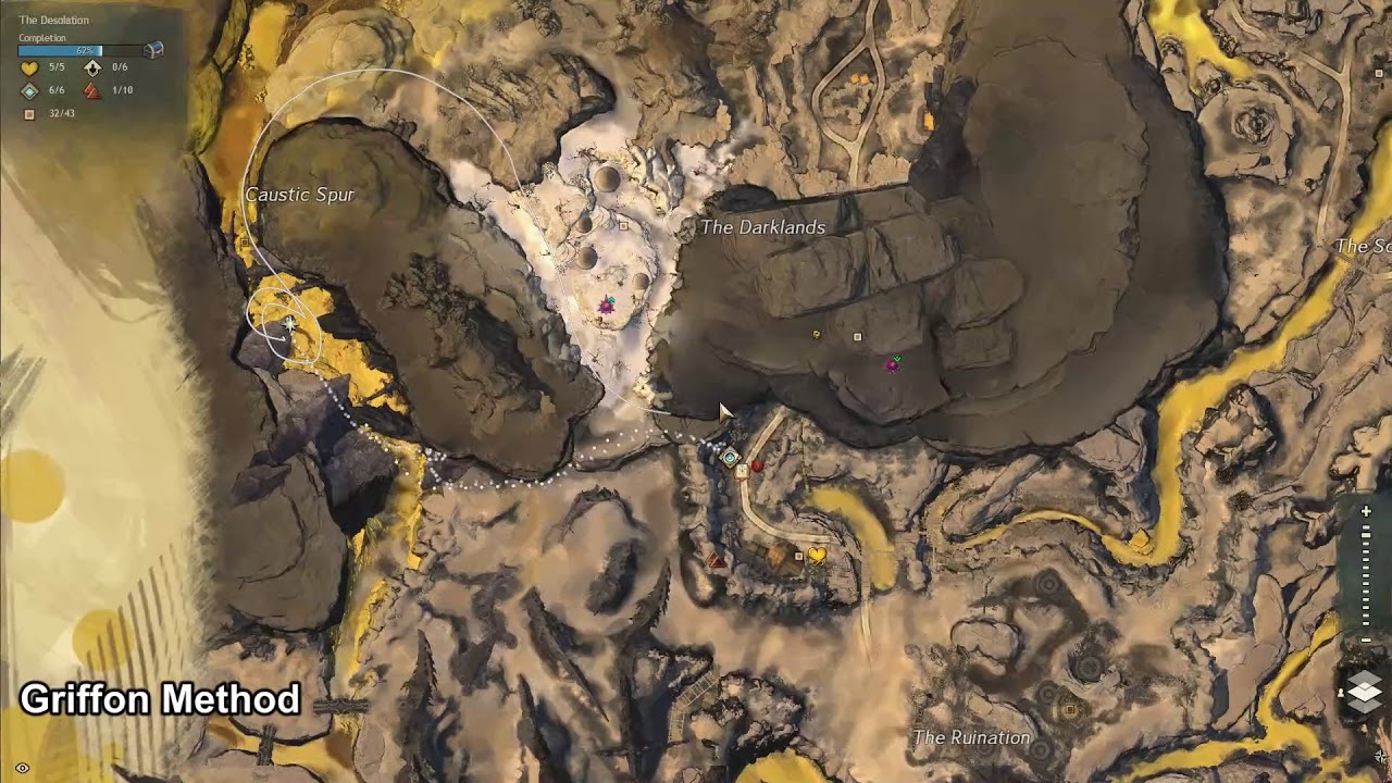 GW2 A Soaring Stench Achievement Guide (Glider & Griffon path) - YouTube