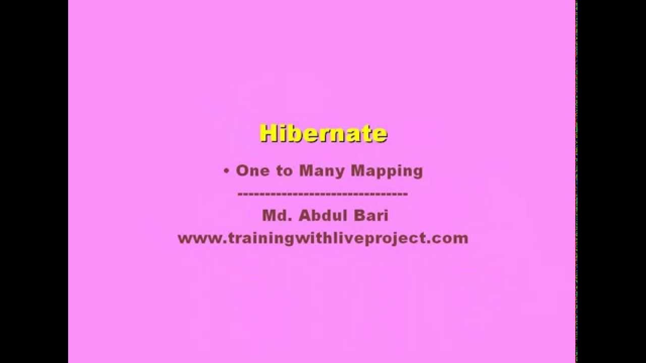 Hibernate Class Lecture(One to Many Mapping)- Class 09 - YouTube