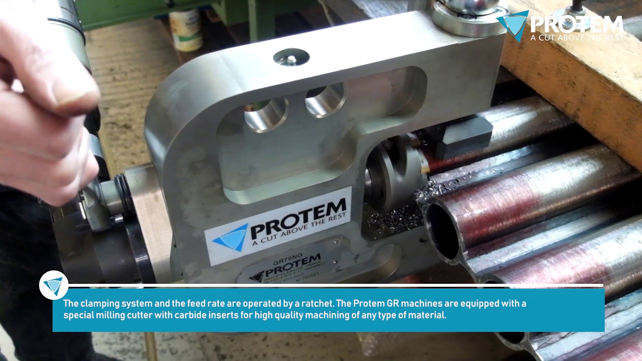 PROTEM GR Portable Beveling and Waterwall Machine for Boiler Tubes ...
