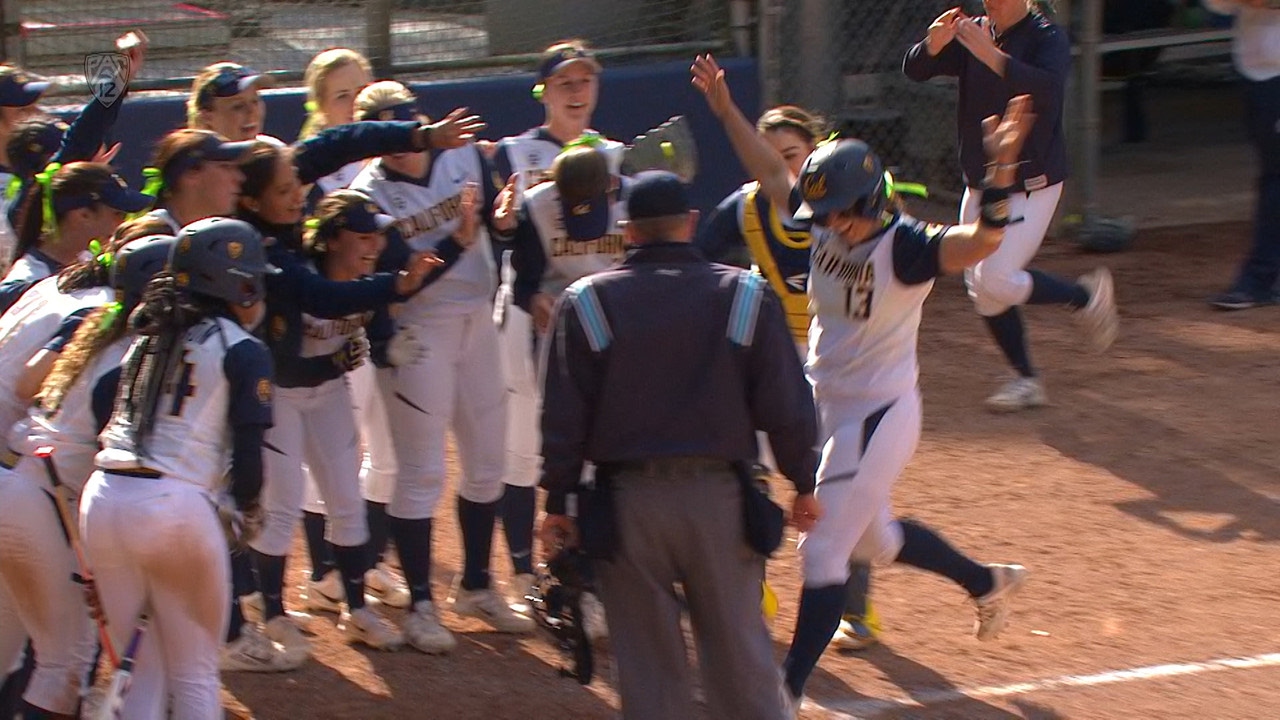 Cal Softball: Cal completes sweep of Stanford - YouTube