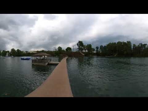 walking down the dock at Brownstone Adventure Park - YouTube