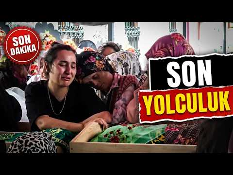 Giresun'da sel sularına kapılan anne ile iki kızı son yolculuklarına uğurlandı.
