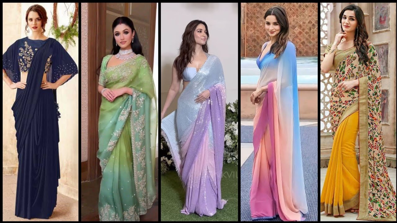 Stunning Saree design for party and different Occasions|Saree designs ...