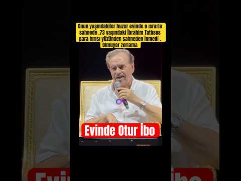 Yeter artık İbo zorlama. İbrahim Tatlıses felçli haliyle zorla sahneye çıktı. #ibrahimtatlıses
