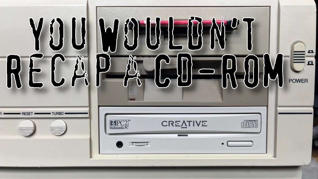 Recapping a Creative-branded Sony CDU-33A CD-ROM drive - YouTube