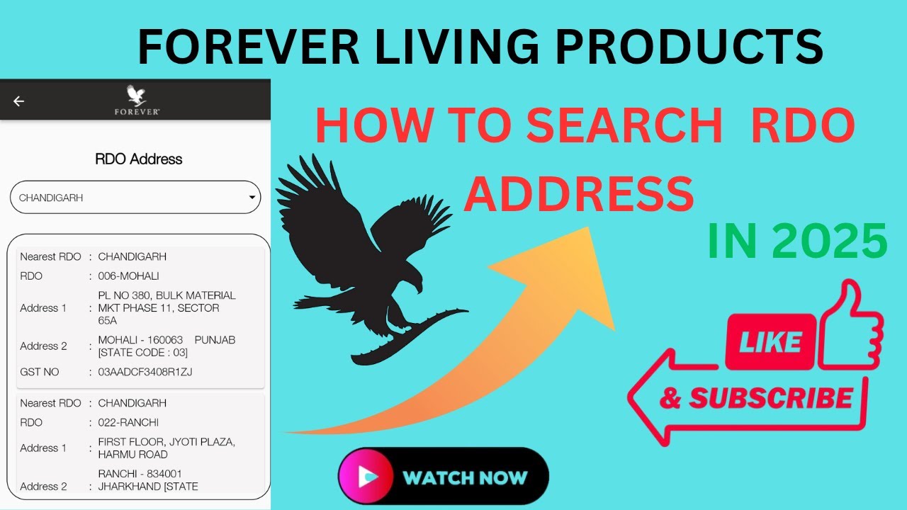 how to search forever RDO address in forever app | flp offices in india ...