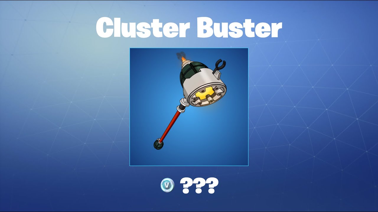 Cluster Buster | Fortnite Pickaxe - YouTube