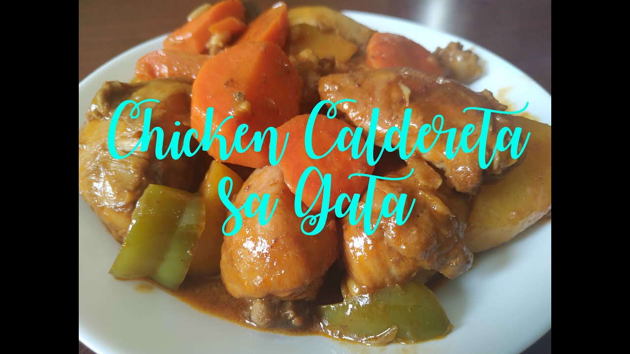 Chicken Caldereta sa Gata - YouTube