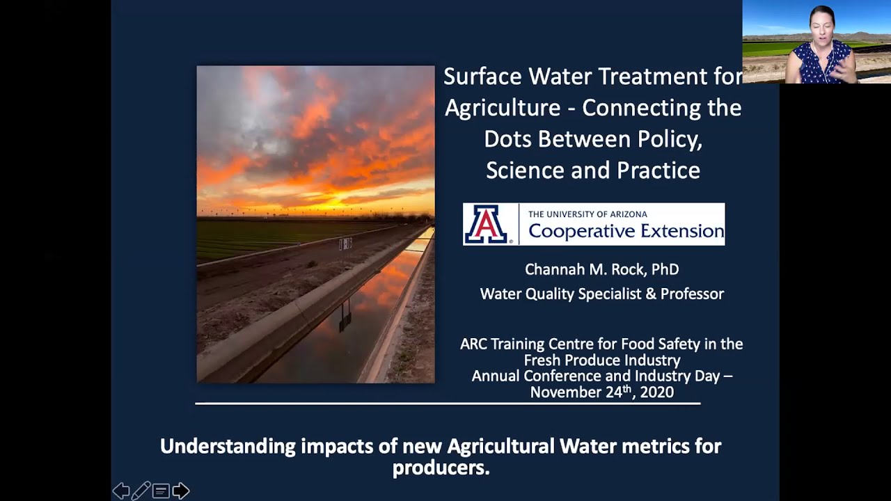 Surface water treatment for agriculture... Presented by Prof Channah ...