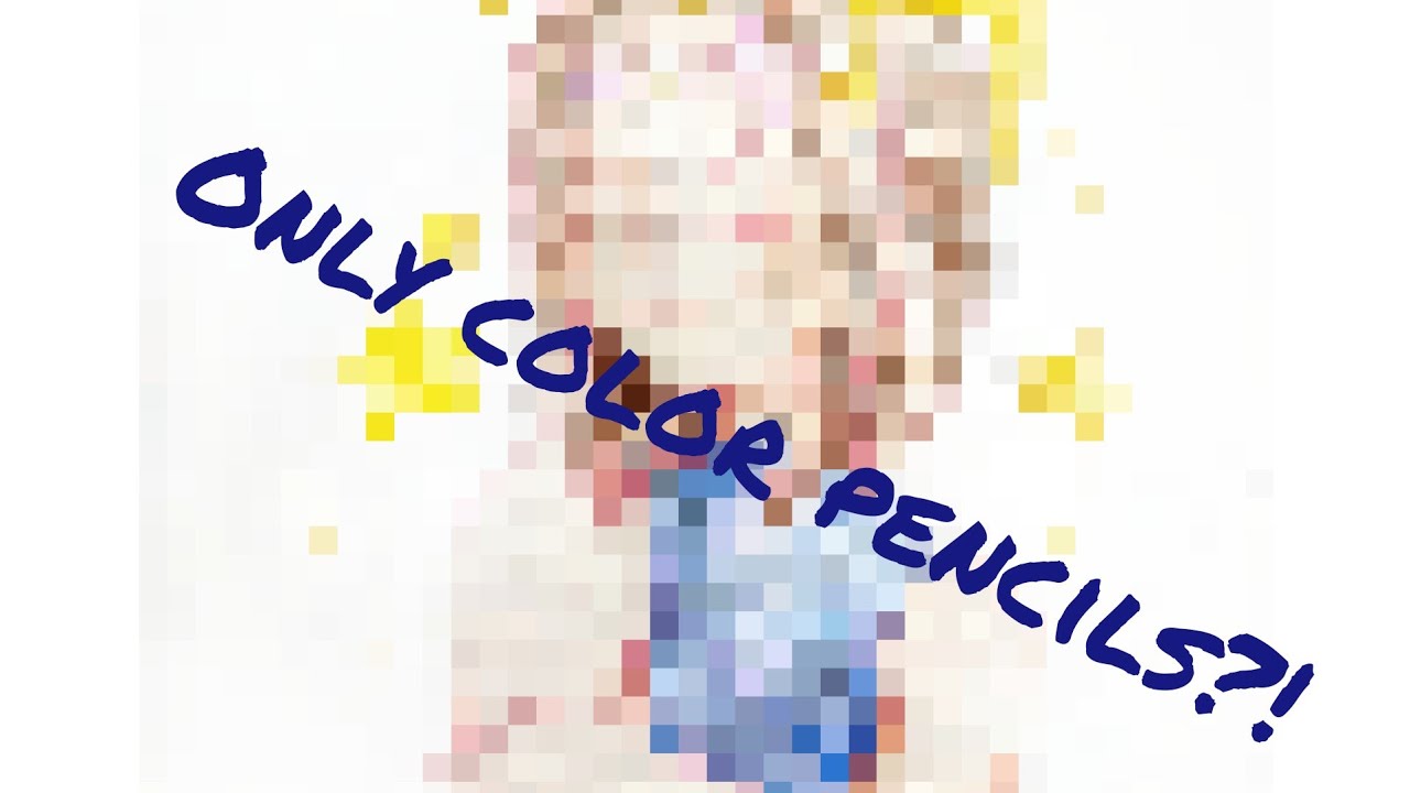 DRAWING WITH ONLY COLOR PENCILS - Time Lapse - YouTube