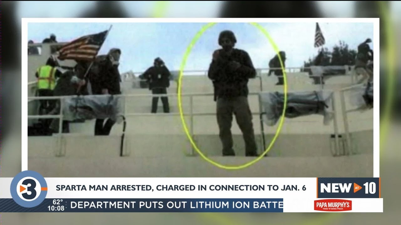 Sparta man arrested, charged in connection with Jan. 6 Capitol ...