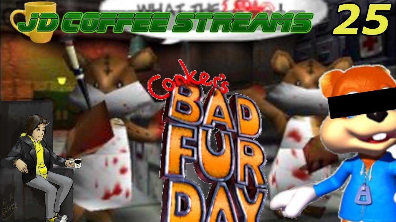 JD Streams Conker's Bad Fur Day part 25: Corridor of utter bull - YouTube