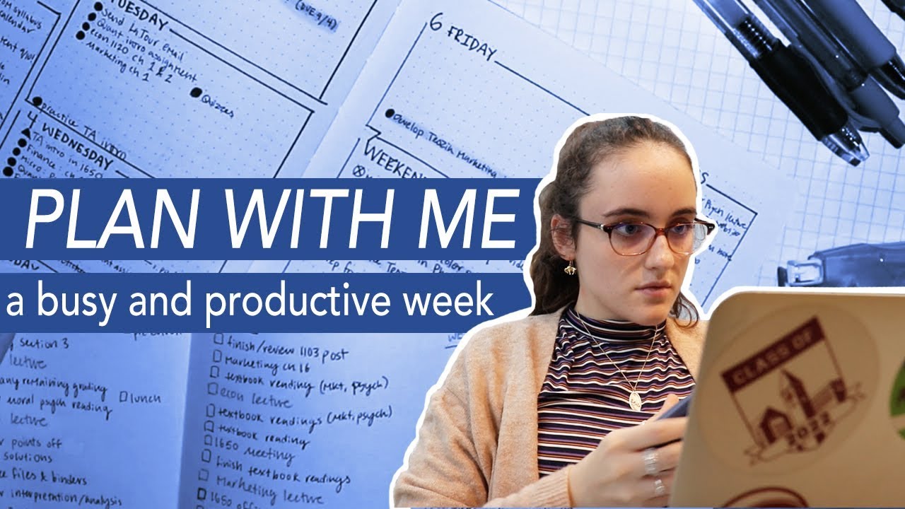 Plan With Me | Organizing My Week as a Cornell Student - YouTube