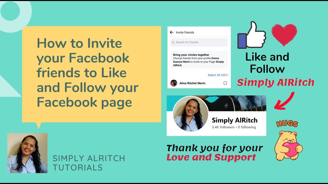 How to Invite your Facebook friends to Like and Follow your Facebook ...