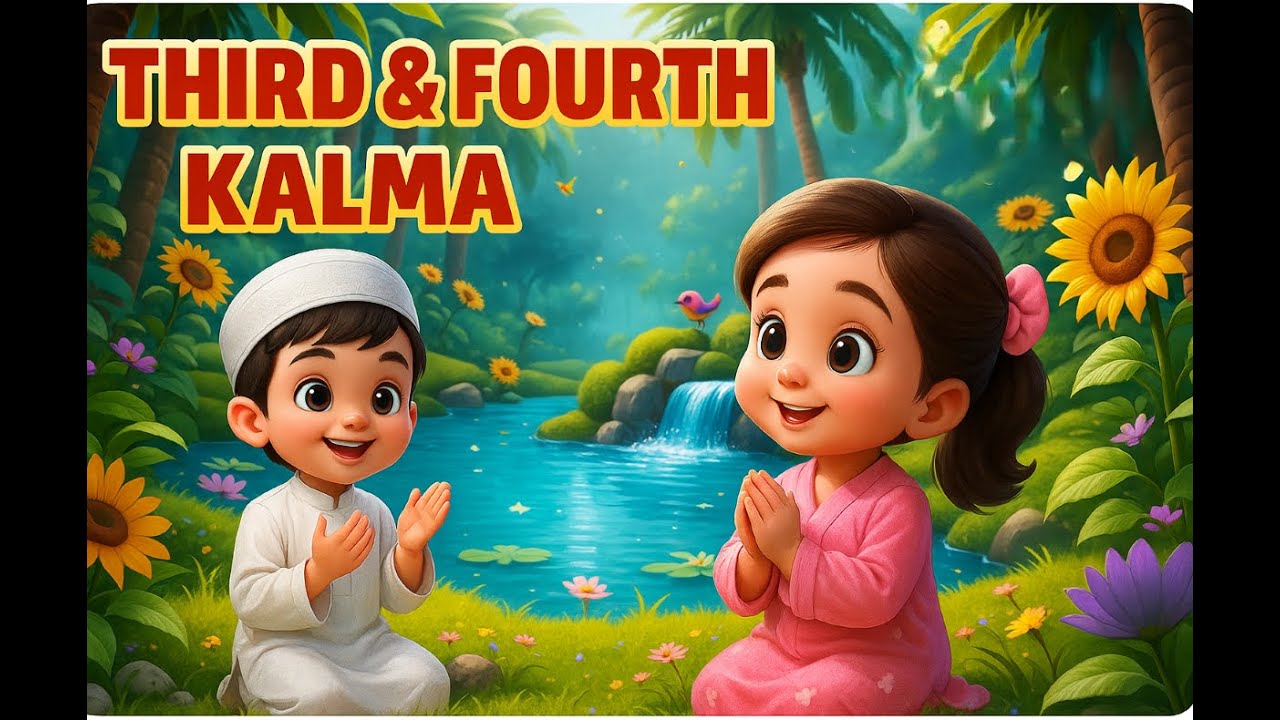 Third & Fourth Kalma | Easy Learning for Children | Islamic Cartoon ...
