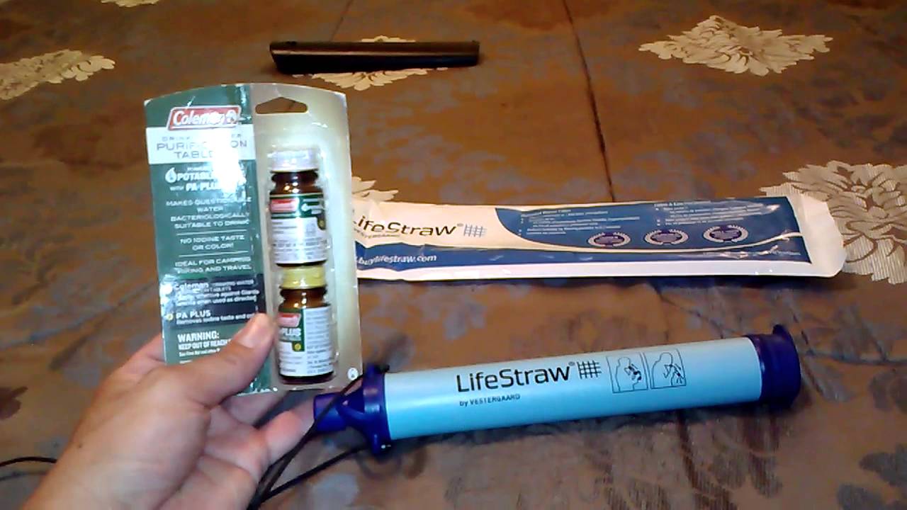 LifeStraw vs. Water purification tablets - YouTube