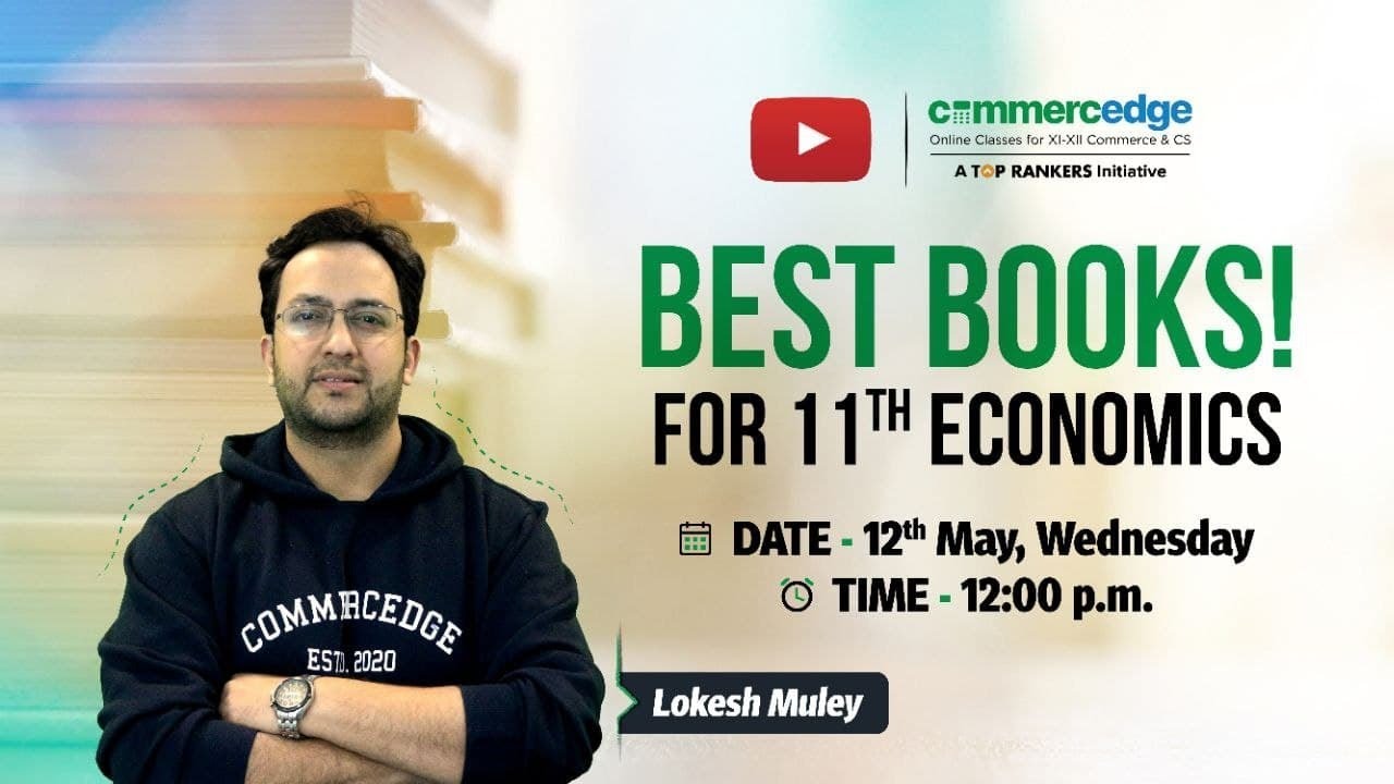 Best Economics Books For Class 11th Commerce | CBSE Board Session 2021 ...