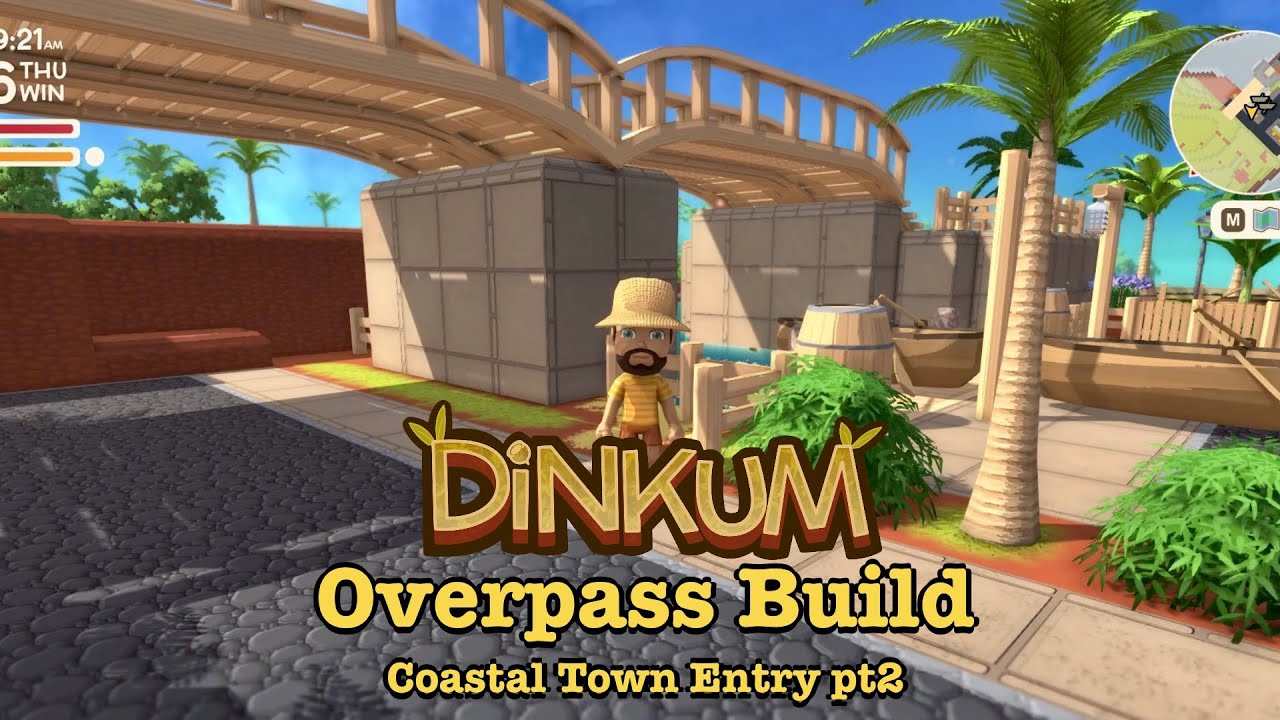 Dinkum Let's Build an Overpass / Coastal Town Entry pt2 - YouTube