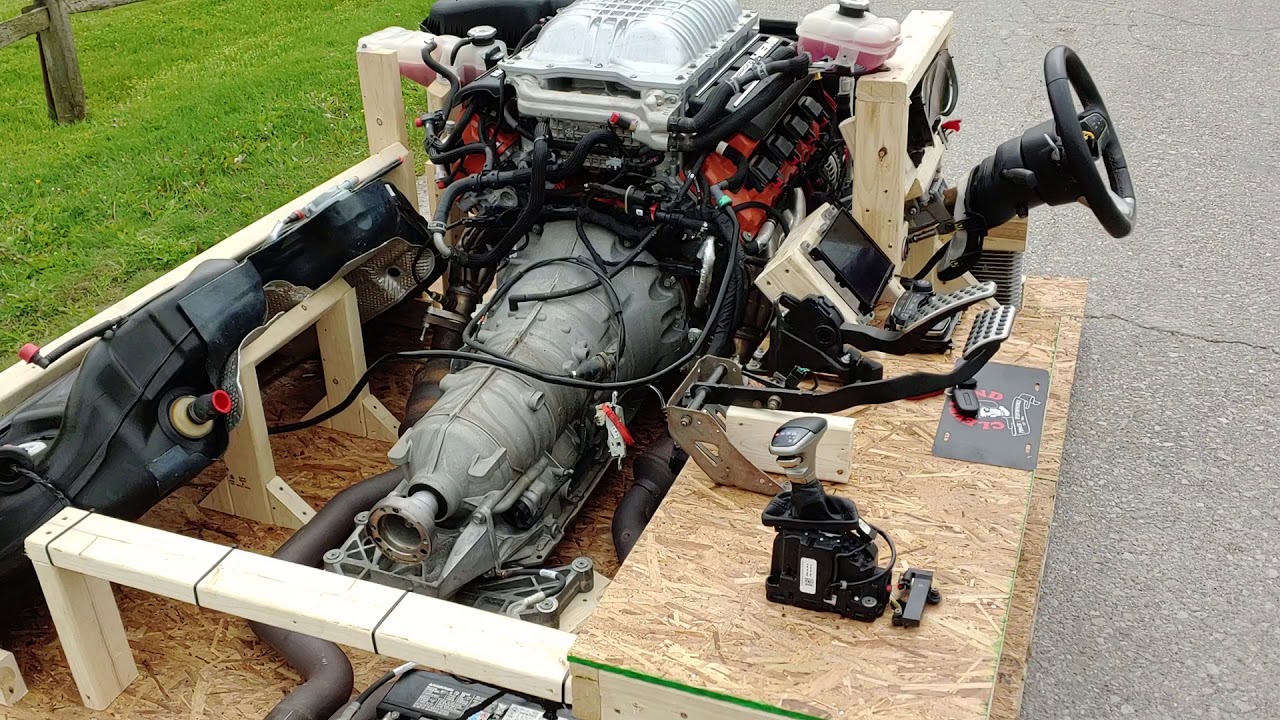 20-050 Hellcat Engine & 8 Speed Auto turnkey pallet - YouTube