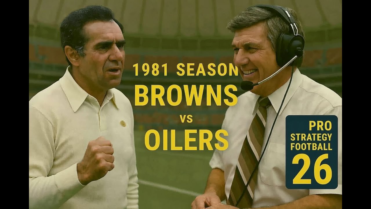 1981 Browns vs Oilers Sim (Full Game) Rutigliano vs Biles - YouTube