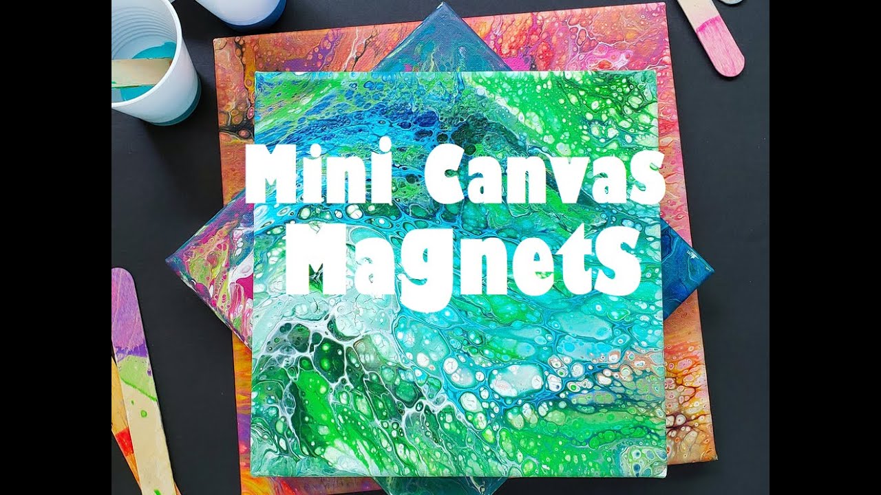Mini Canvas Magnet Painting - YouTube