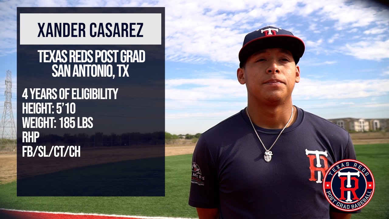 Xander Casarez - RHP - Texas Post Grad - YouTube