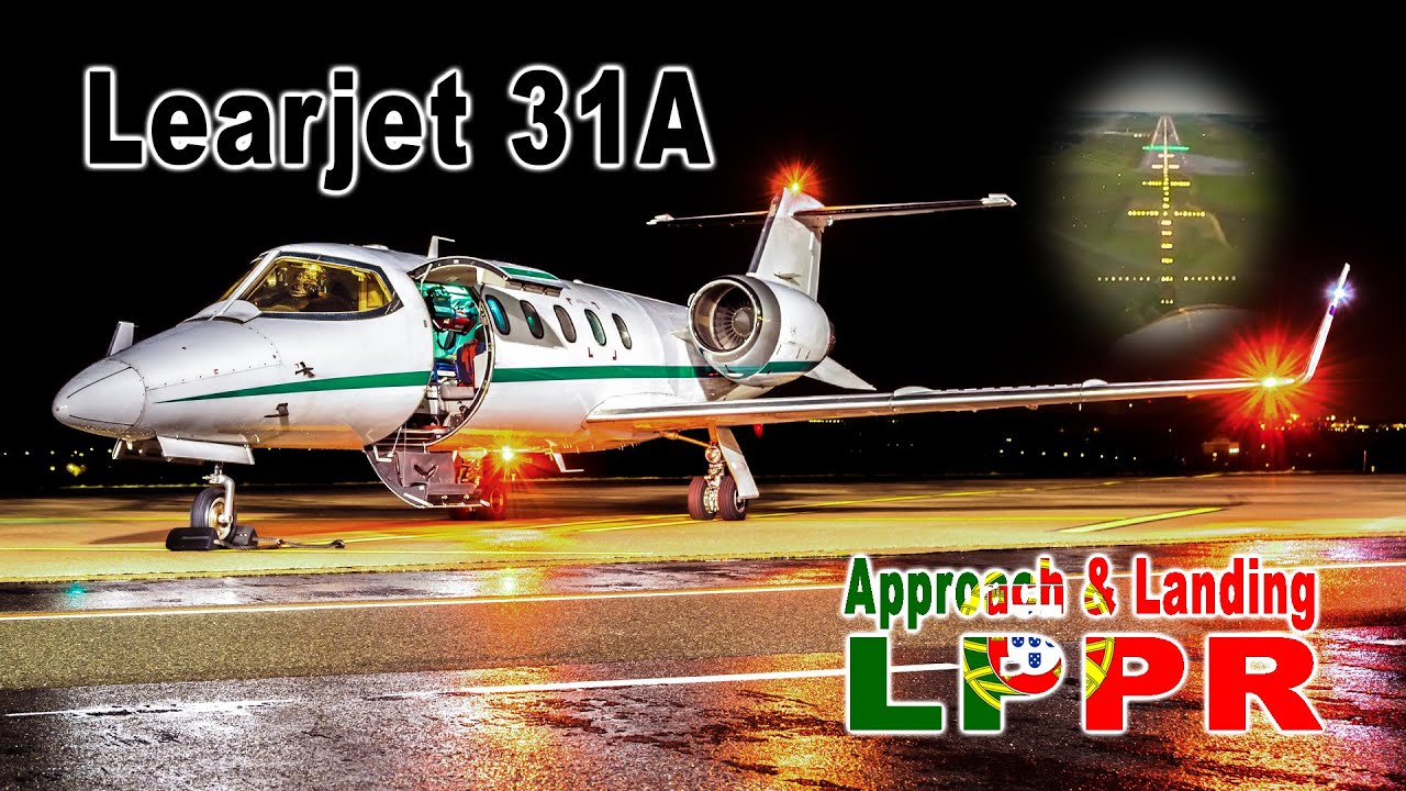 Learjet 31A approach & landing at Porto / LPPR. - YouTube