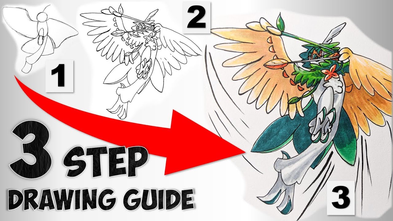 DRAW IN 3 EASY STEPS | POKEMON Rowlet, Dartrix and Decidueye! - YouTube