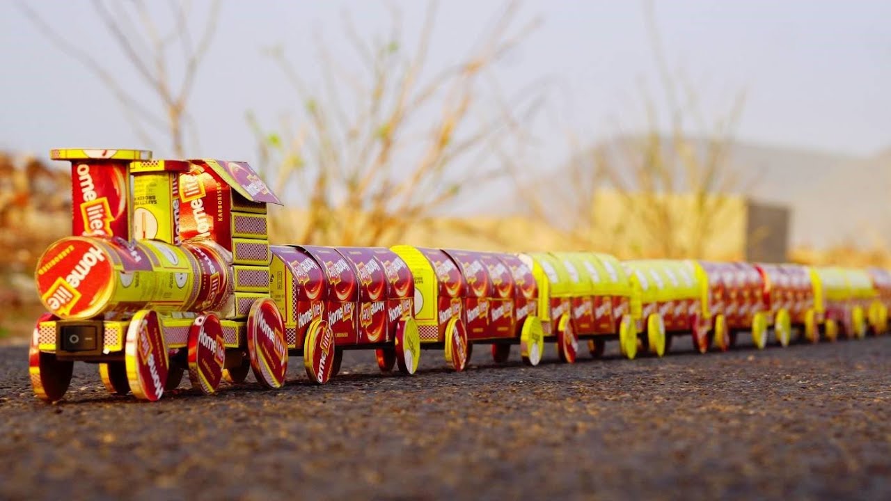 Longest DIY Matchbox Train | How to Make Matchbox Train | - YouTube