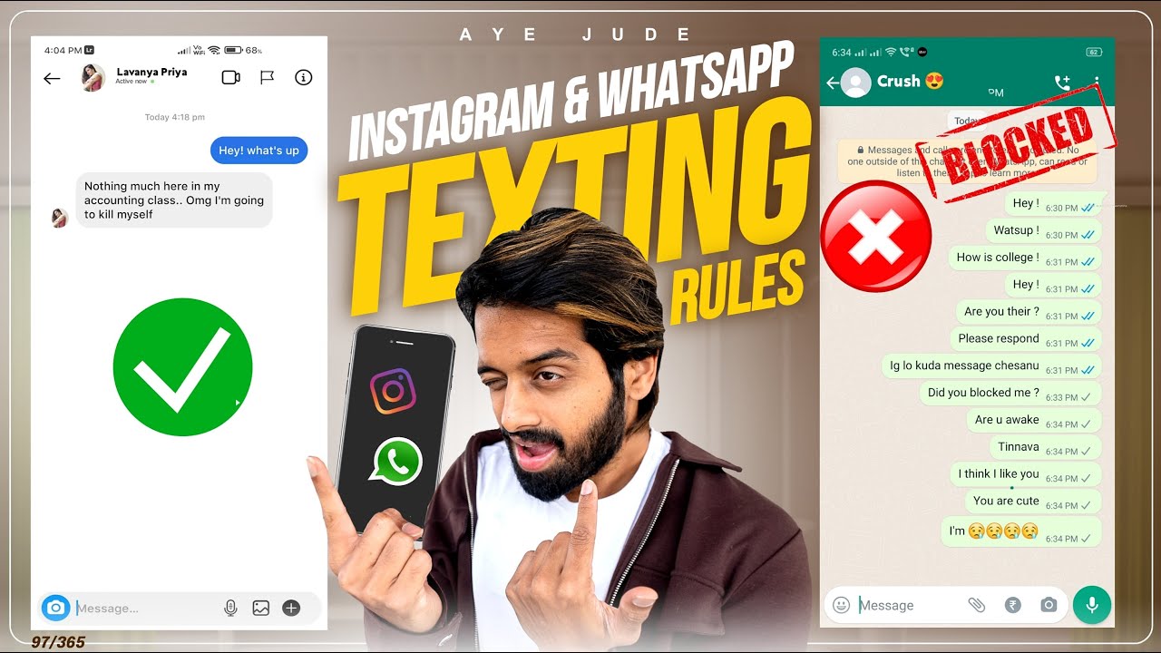 5 Texting Rules To Chat with ANY Girl ( without getting blocked ) - YouTube