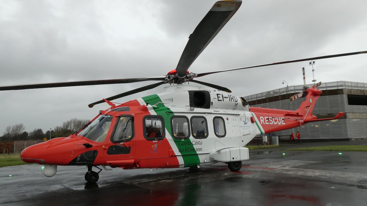 New Irish Coast Guard AW189 (Rescue115) takeoff from UHG 21/12/24 # ...