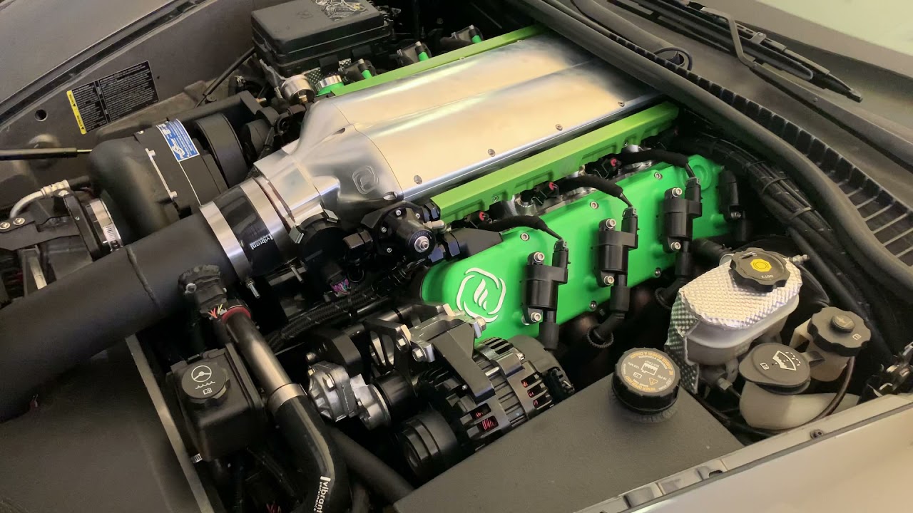 F1X Procharged C6 Z06 Max Effort Build - Walk Around Engine Idling ...