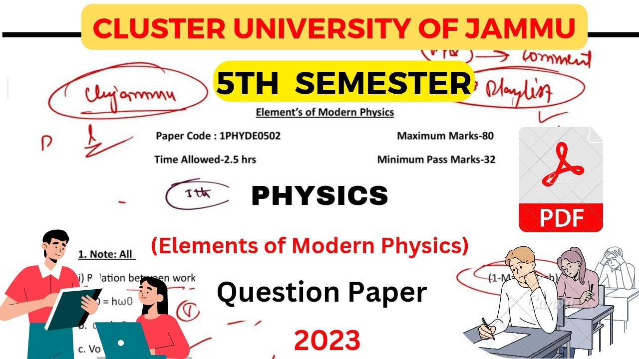 Elements of Modern Physics | 5th sem | (Physics Question Paper) # ...