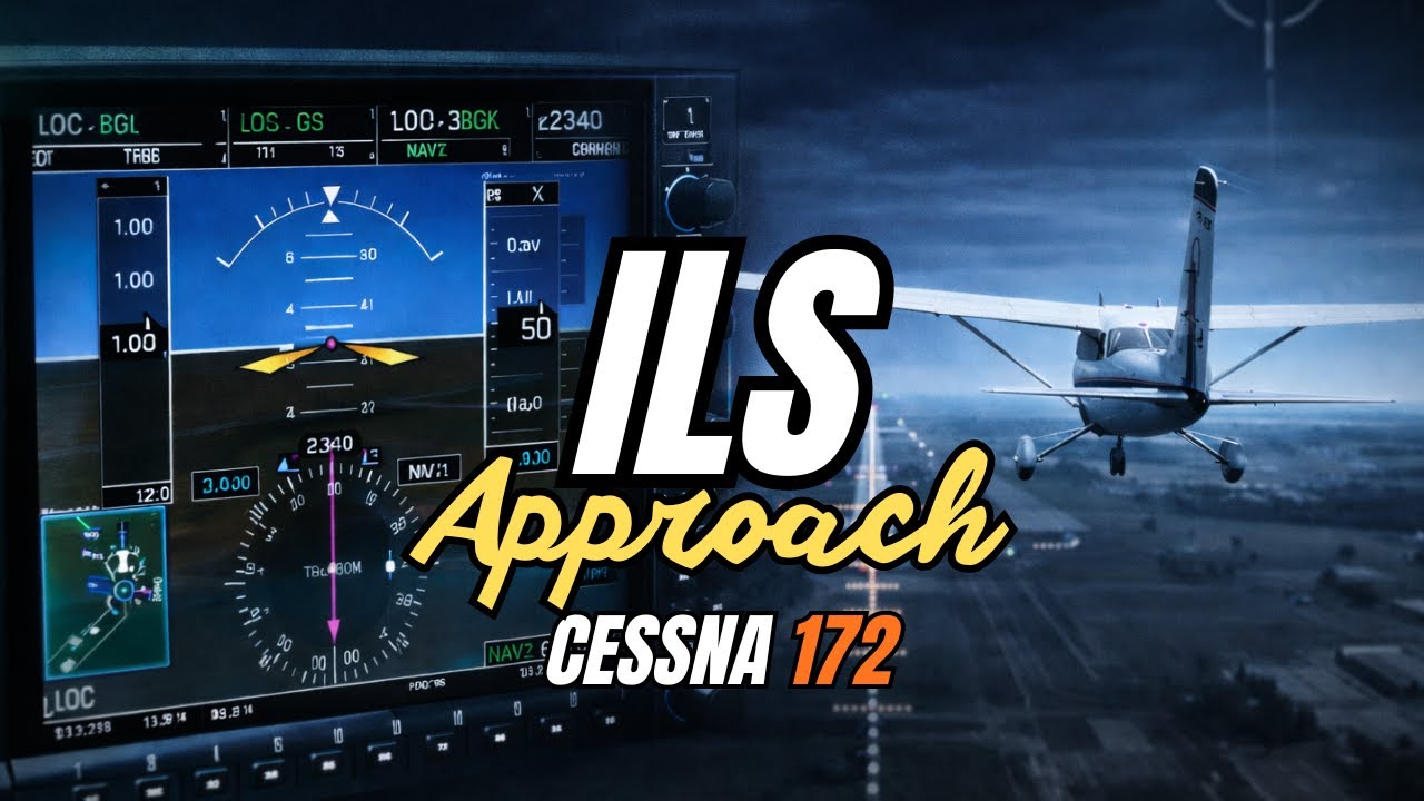 Cessna 172 Tutorial | Aproximación ILS paso a paso con Garmin G1000 ...