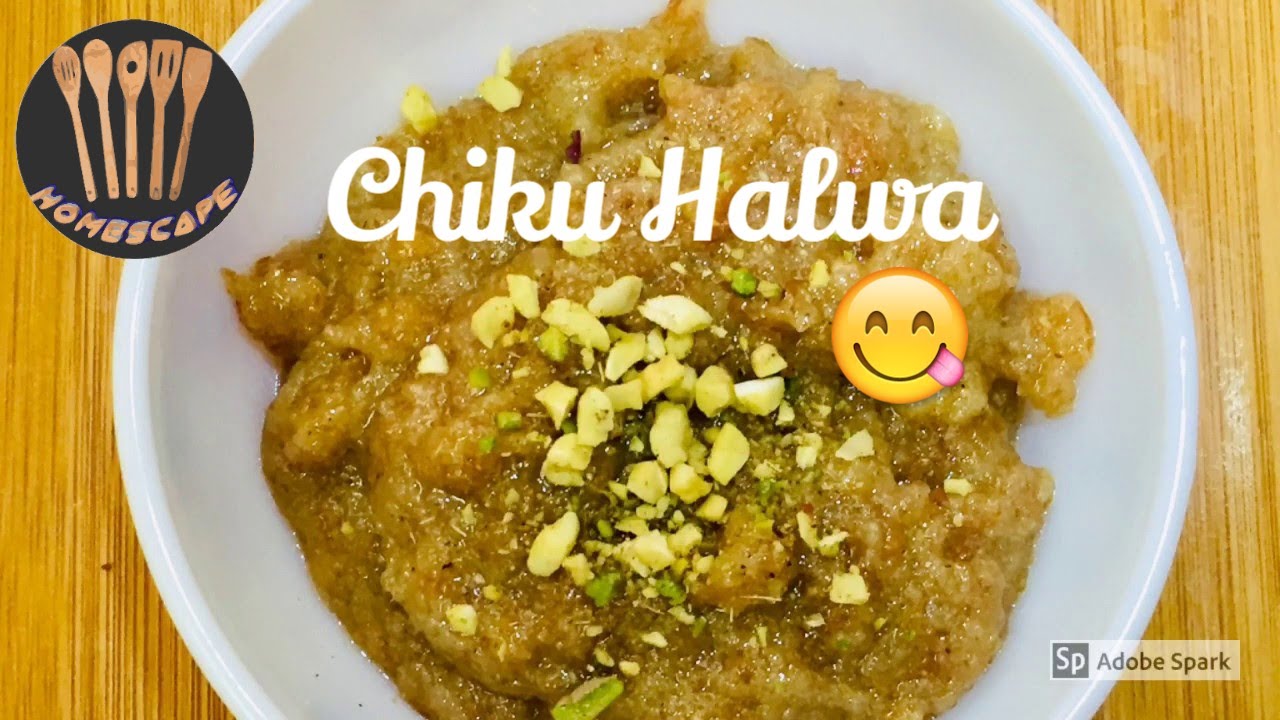 Easy and tasty Chikoo halwa recipe like suji halwa - YouTube