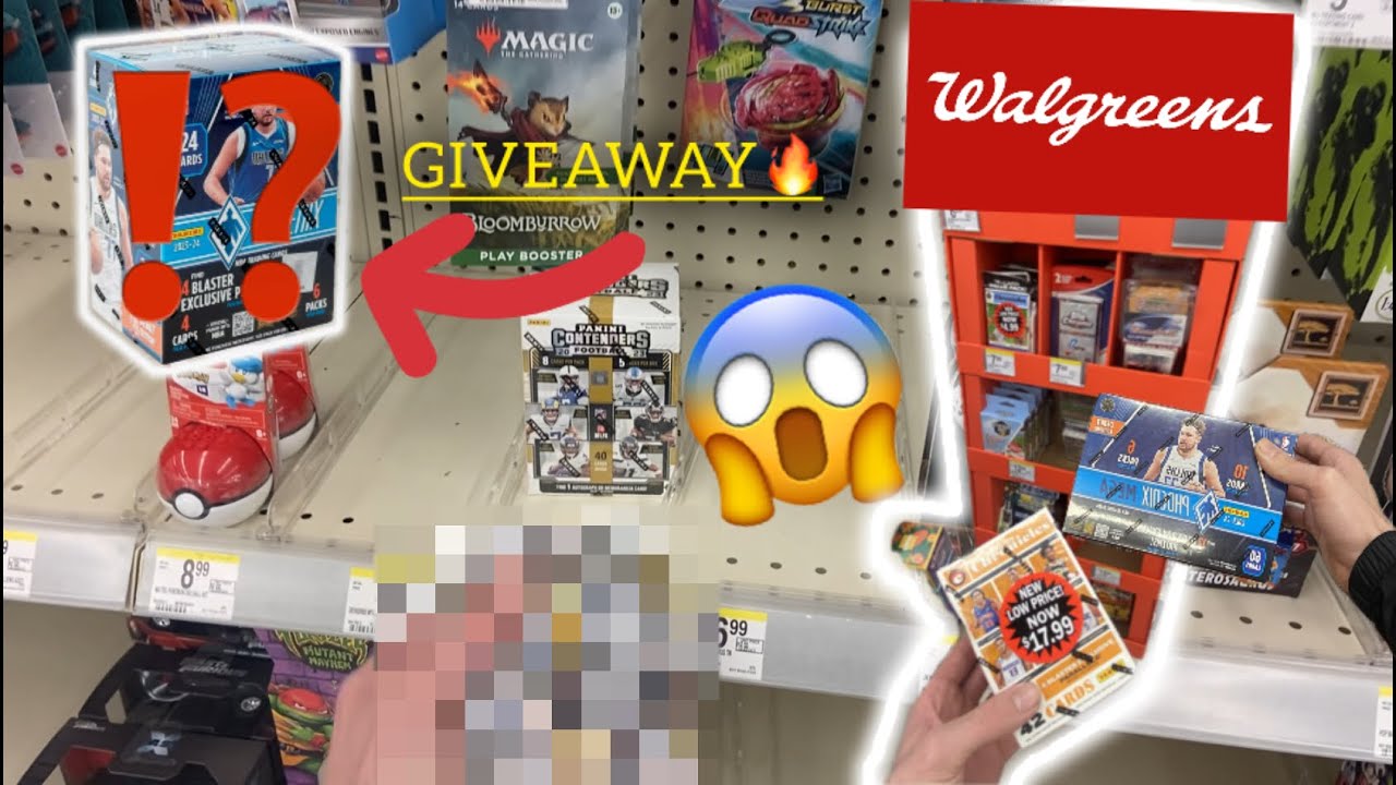 SO MANY CARDS‼️🔥Walgreens Blaster/Mega Box hunt! Giveaway at 50 ...