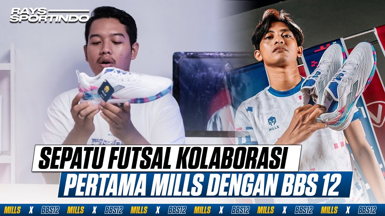 SEPATU FUTSAL KOLABORASI PERTAMA MILLS DENGAN BBS12! REVIEW MILLS VOLTASALA PRO APEX BBS ELITE ...