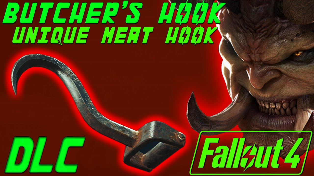 Fallout 4 - Far Harbor DLC - Butcher's Hook Unique Weapon - YouTube