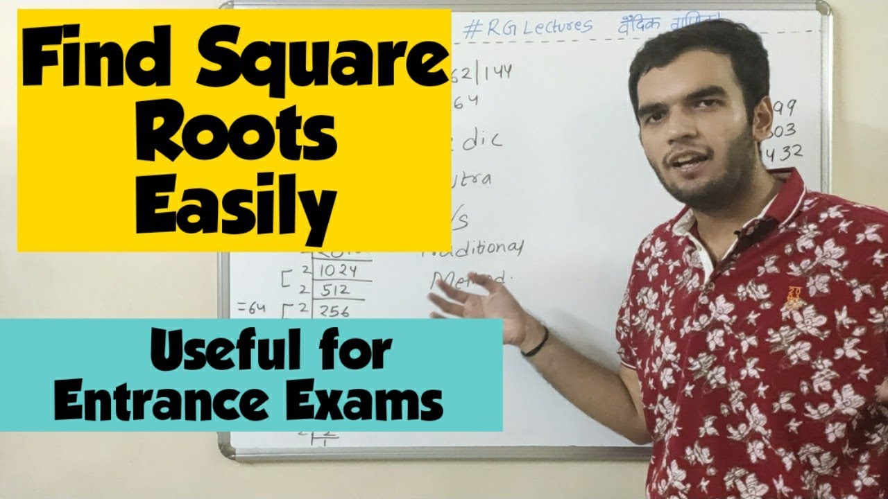 How To Find Square Roots Easily Vedic Mathematics Useful For How To Find Square Roots Easily Vedic Mathematics Useful For